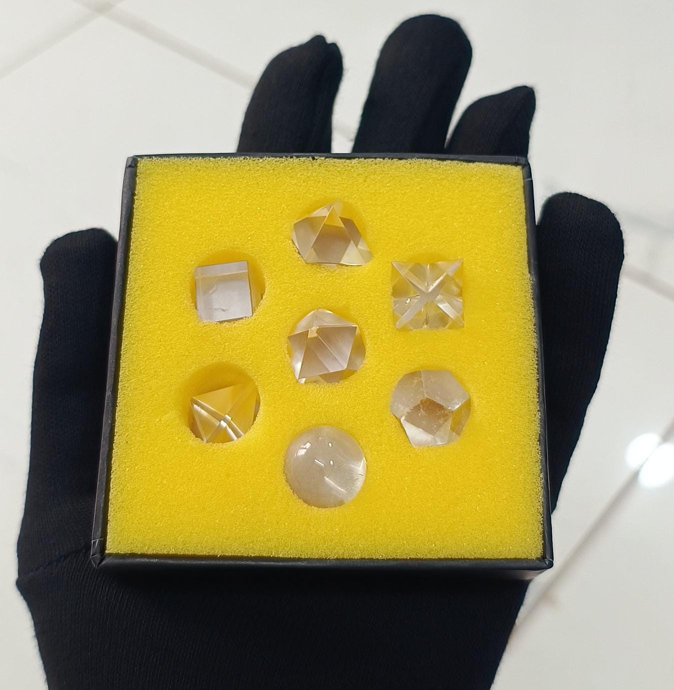 Clear Quartz Platonic Solids Set Sacred Geometry Crystal Collection for ...