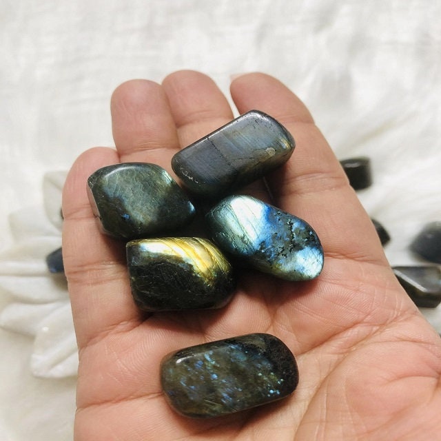 Tumbled Labradorite, Natural Labradorite Tumble, Labradorite Tumbled ...