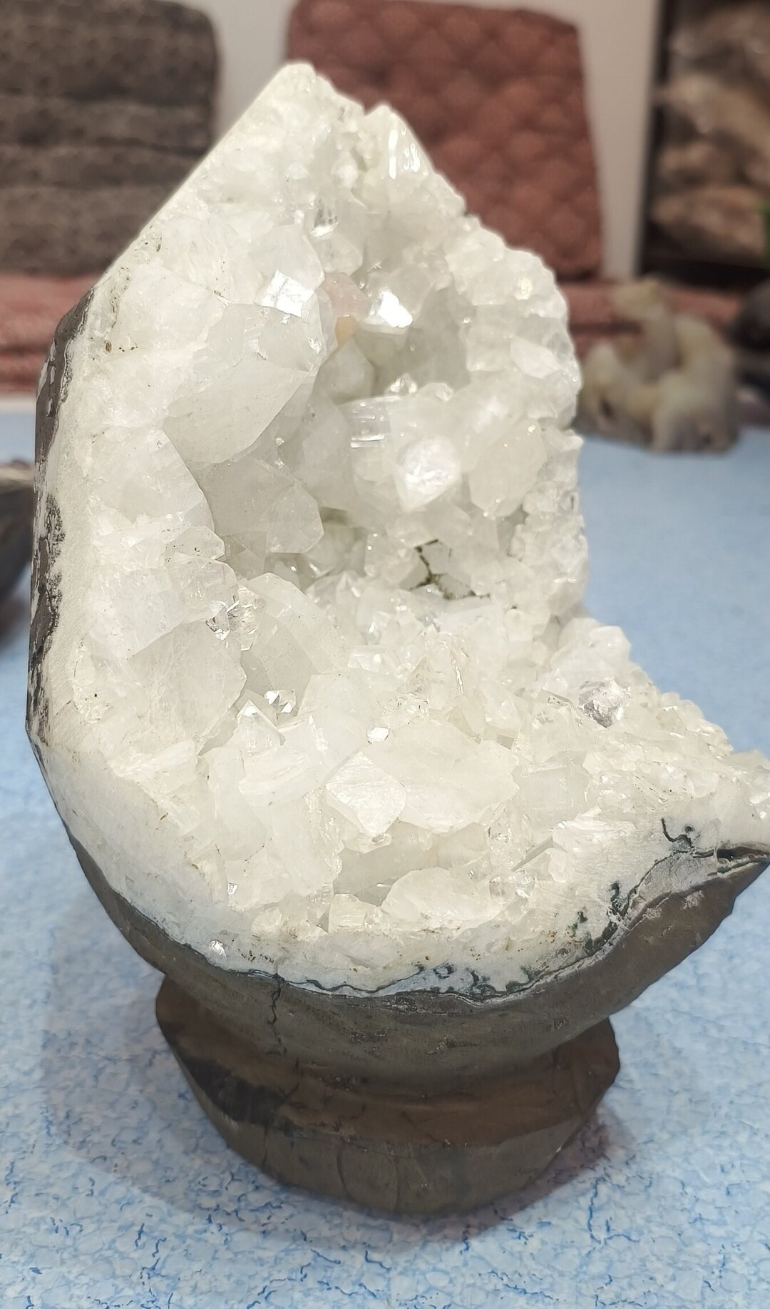 Huge Multi Pointed Raw Apophyllite Crystal 6.4kg Very Beautiful White ...