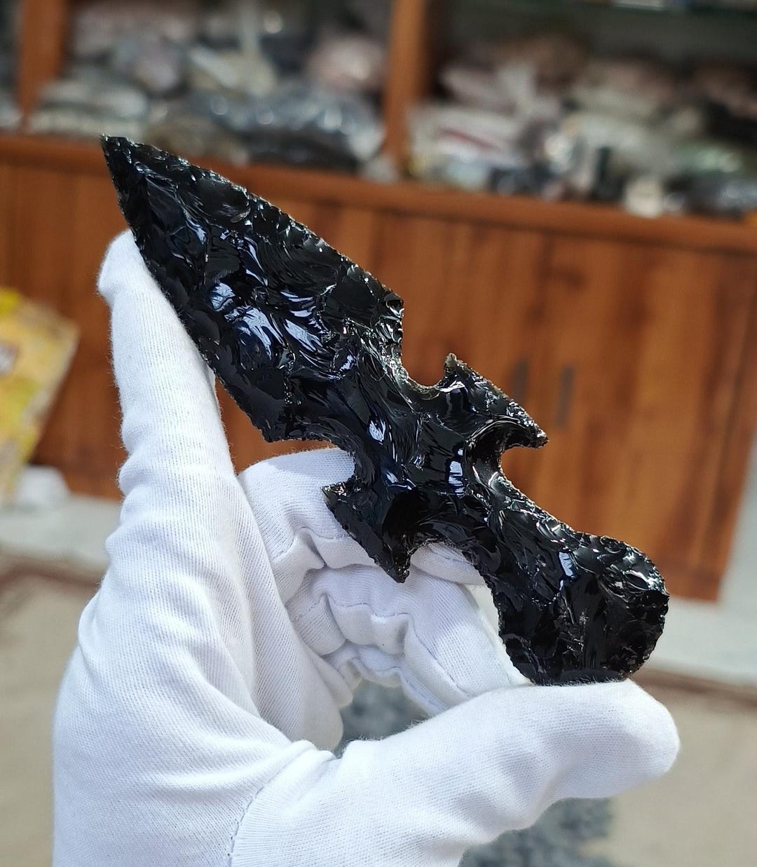 Black Obsidian Spearhead Large 6" Inch Arrowhead Crystal Healing ...