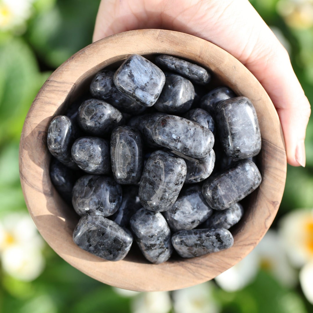 Larvikite Tumbled Stone Larvikite Gemstone Loose Gemstone - Etsy