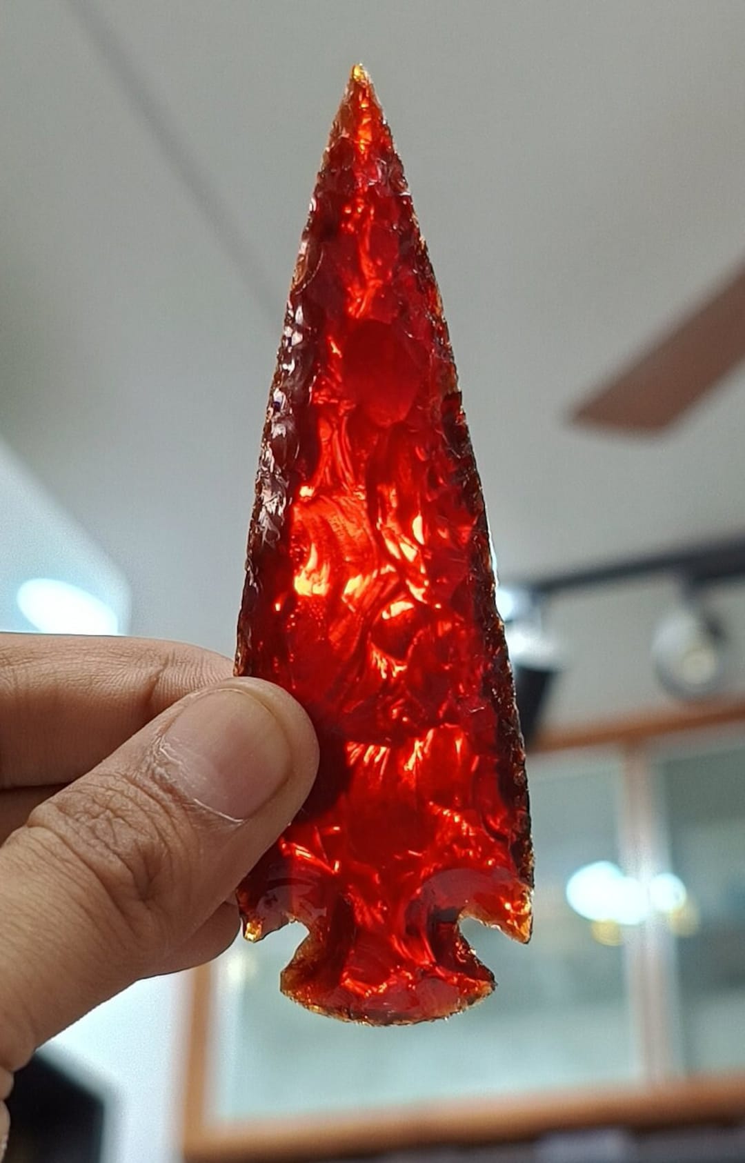 Red Obsidian Arrowhead, Select Size, Obsidian Arrowhead, Gemstone ...