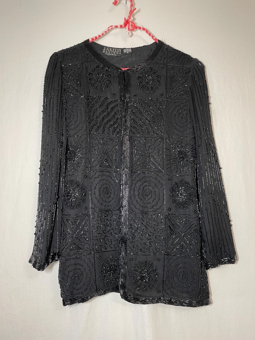 Vintage 1980s Jakelin Designs Silk Beaded Embroidery Jacket - Etsy