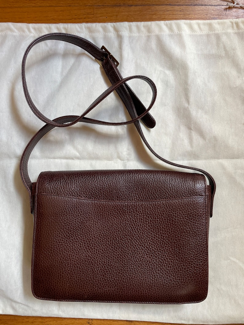 Vintage Mark Cross Pebbled Leather Crossbody - Etsy