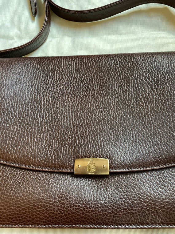 Vintage Mark Cross Pebbled Leather Crossbody - Gem