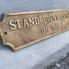 Personalized Antique Brass Plaque - Ideal for Recognition Plaques, Name ...