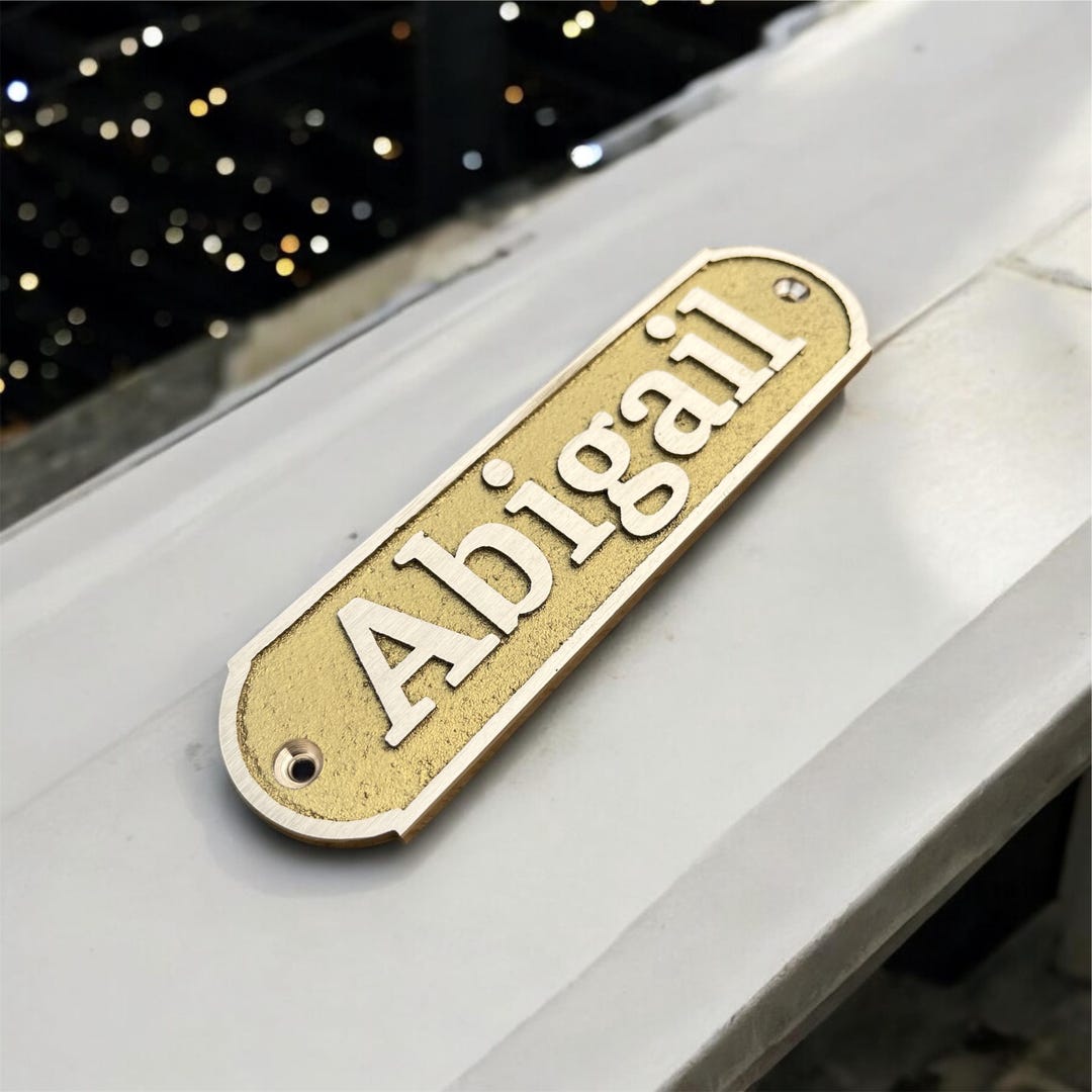 Customized Brass Plaque - Ideal for Recognition Plaques, Name Plates ...