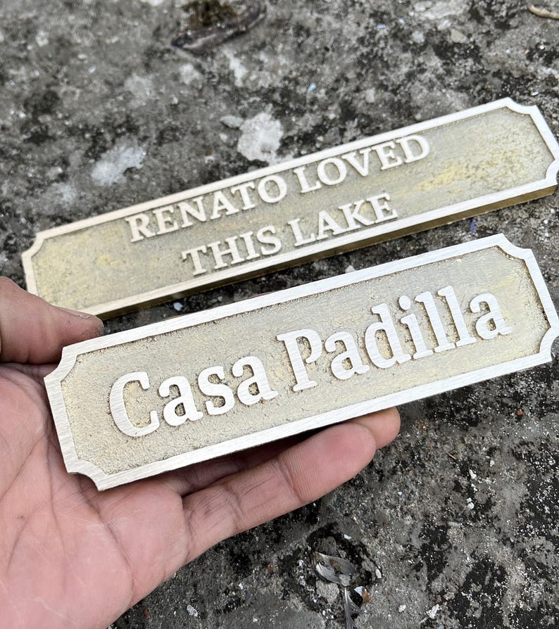 Personalized Brass Plaque - Ideal for Recognition Plaques, Name Plates ...