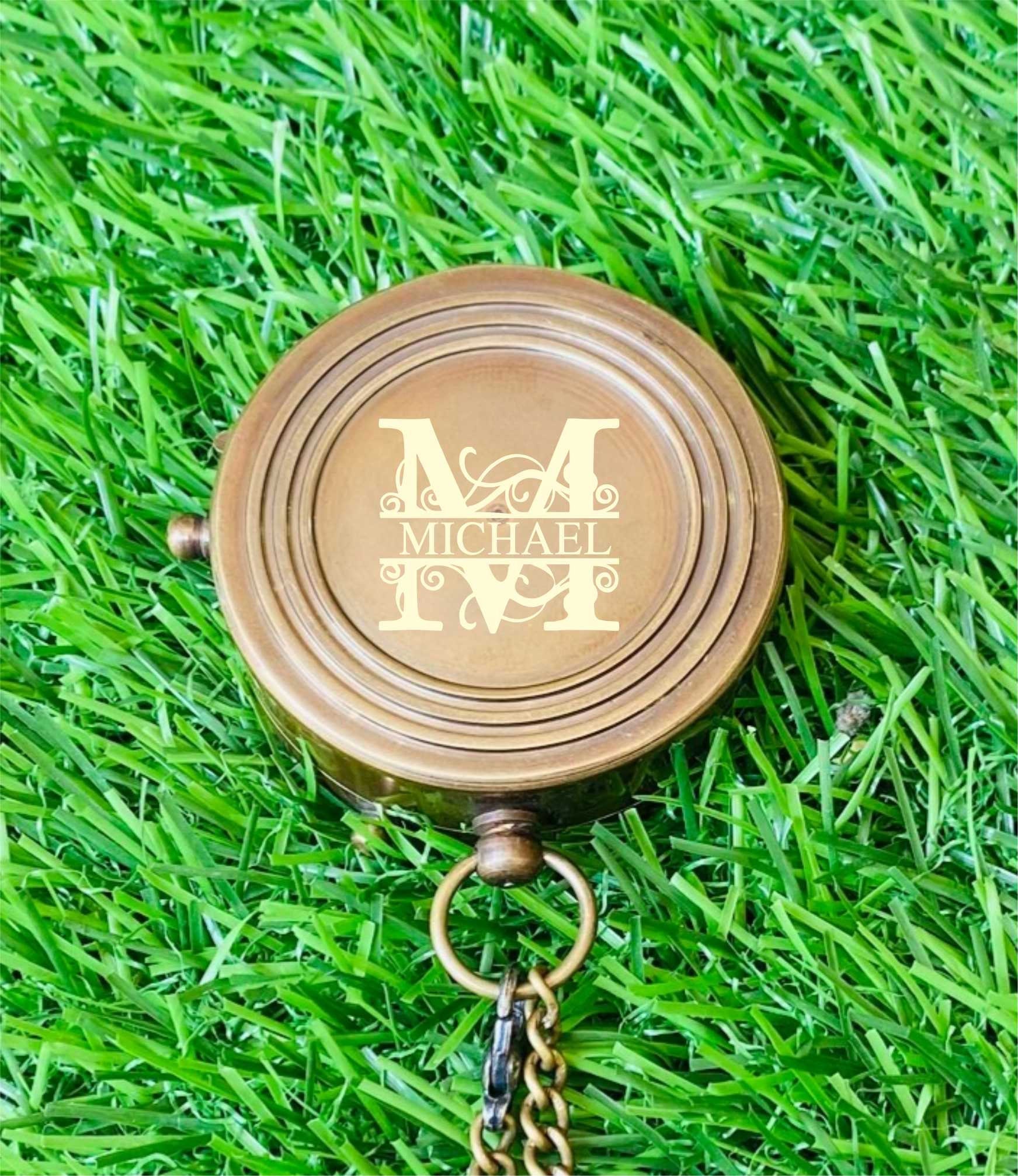 Personalized Working Compass With Custom Engraving, Engraved Compass ...
