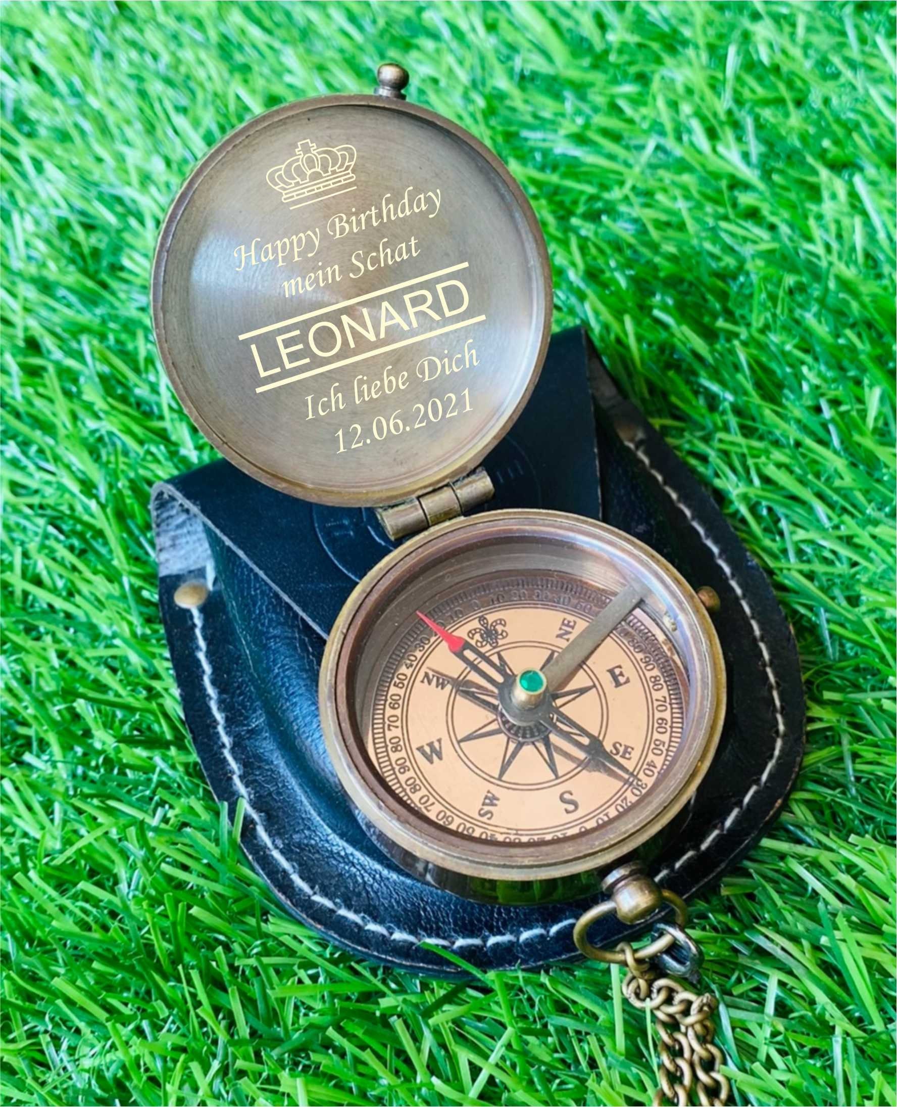Personalized Working Compass With Custom Engraving, Engraved Compass ...
