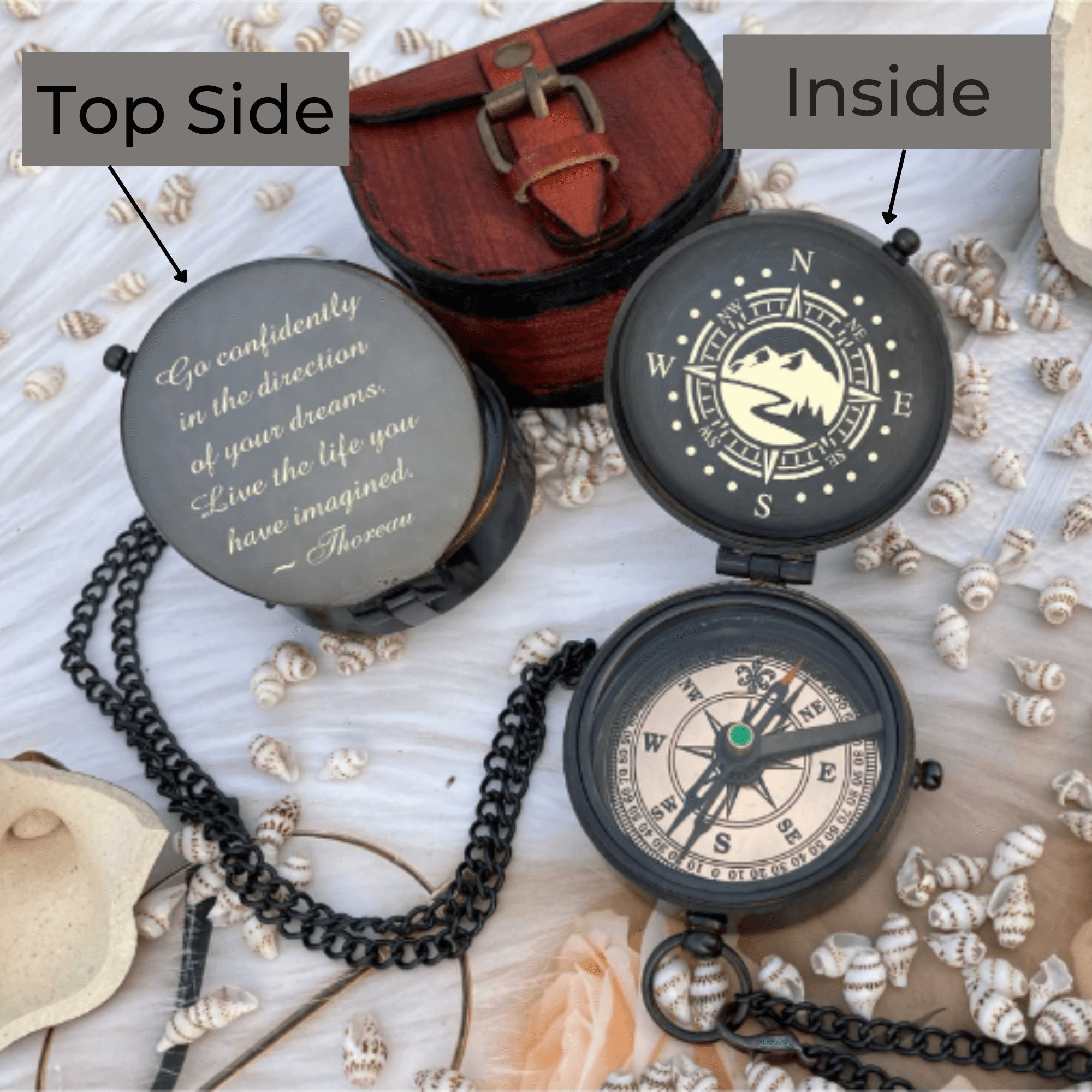 Graduation Ceremony Gift Compass Ideas Retirement Gift Personalized ...