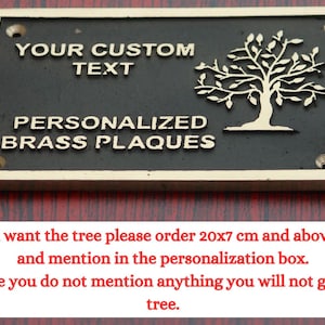Personalized Casting Brass Plaque - Ideal for Recognition Plaques, Name ...