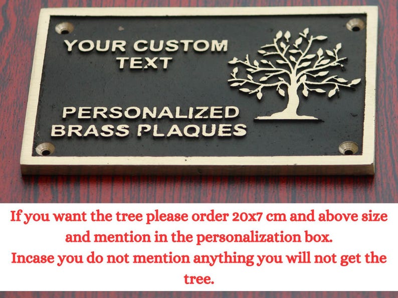 Personalized Casting Brass Plaque - Ideal for Recognition Plaques, Name ...
