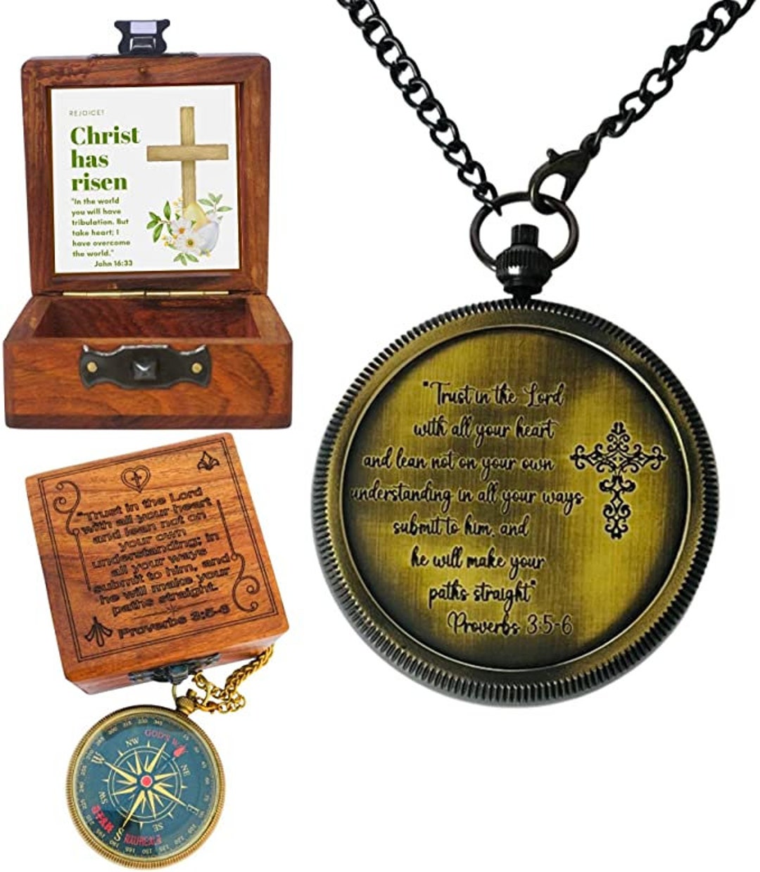 Personalized Compass Gift Anniversary Baptism Graduation First ...