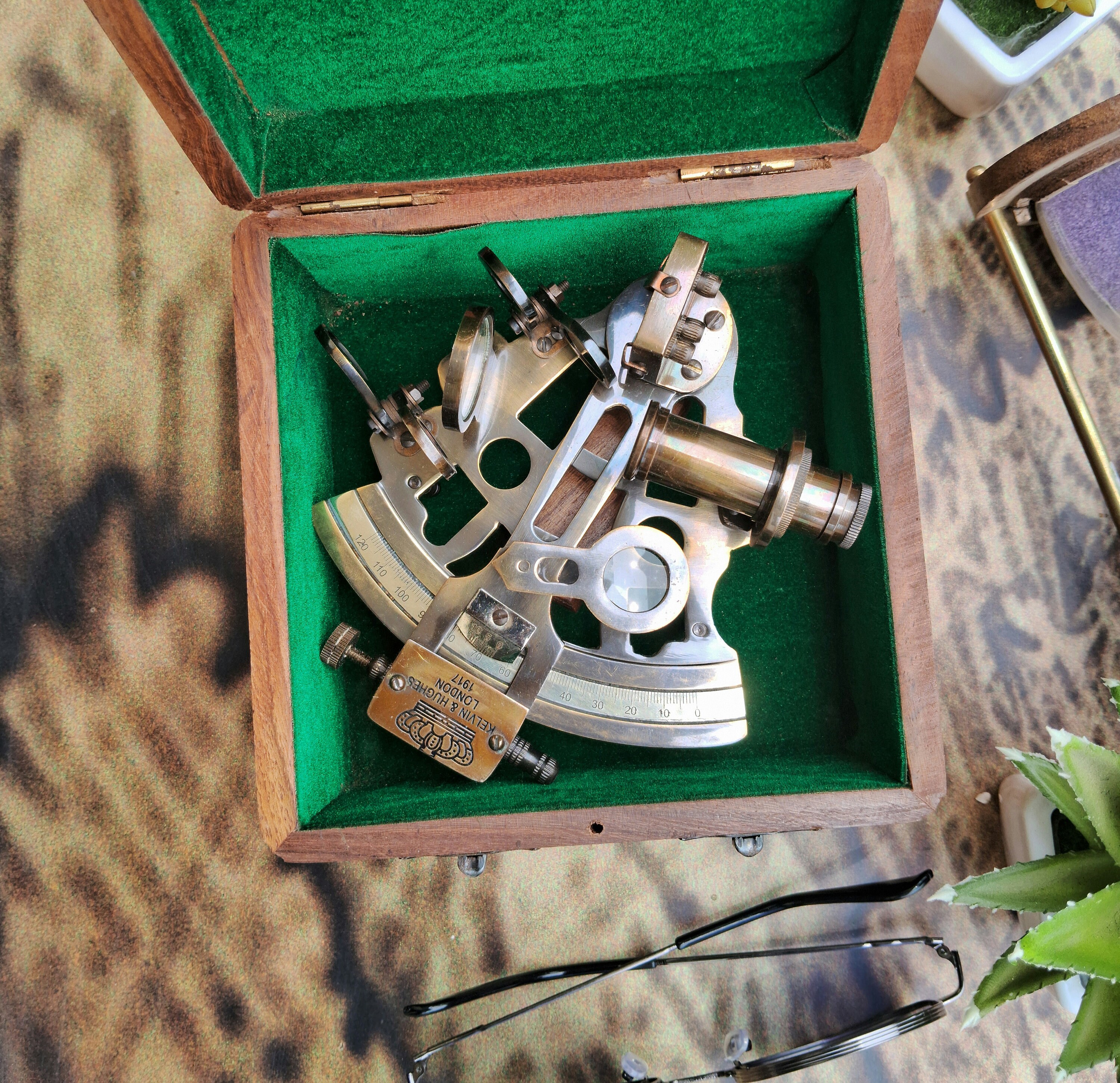 Nautical Brass Working Sextant I Maritime Navigational Instrument I ...