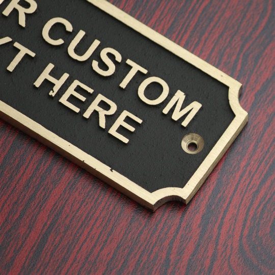 Personalized Brass Plaque Ideal for Recognition Plaques, Name Plates ...