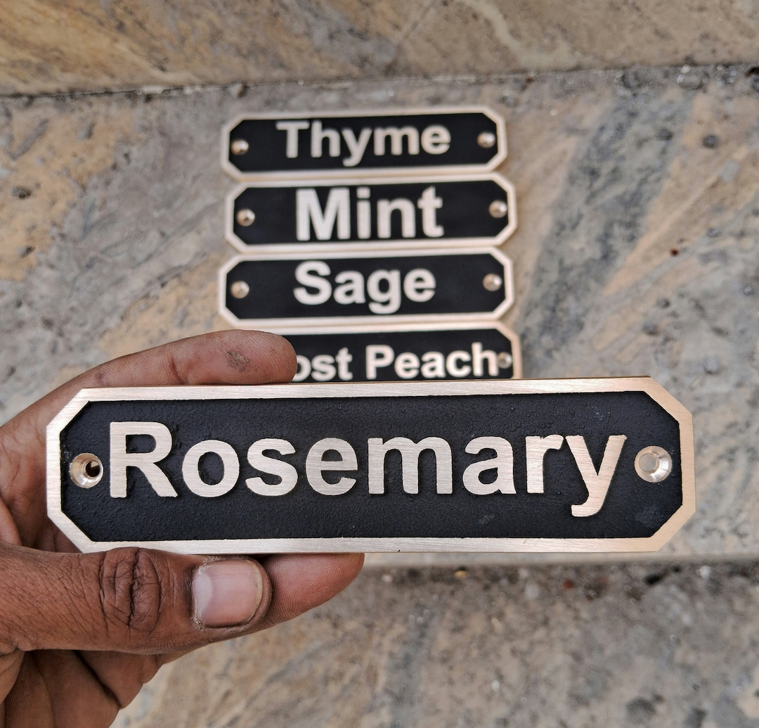Personalized Casting Brass Plaque - Ideal for Recognition Plaques, Name ...