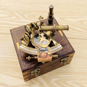 Compass With Sextant - Engraved Personalized Compass Nautical Sextant ...