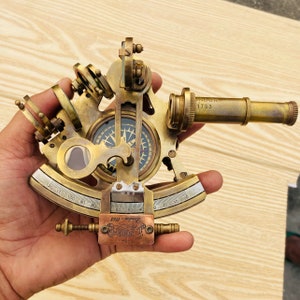 Compass With Sextant - Engraved Personalized Compass Nautical Sextant ...