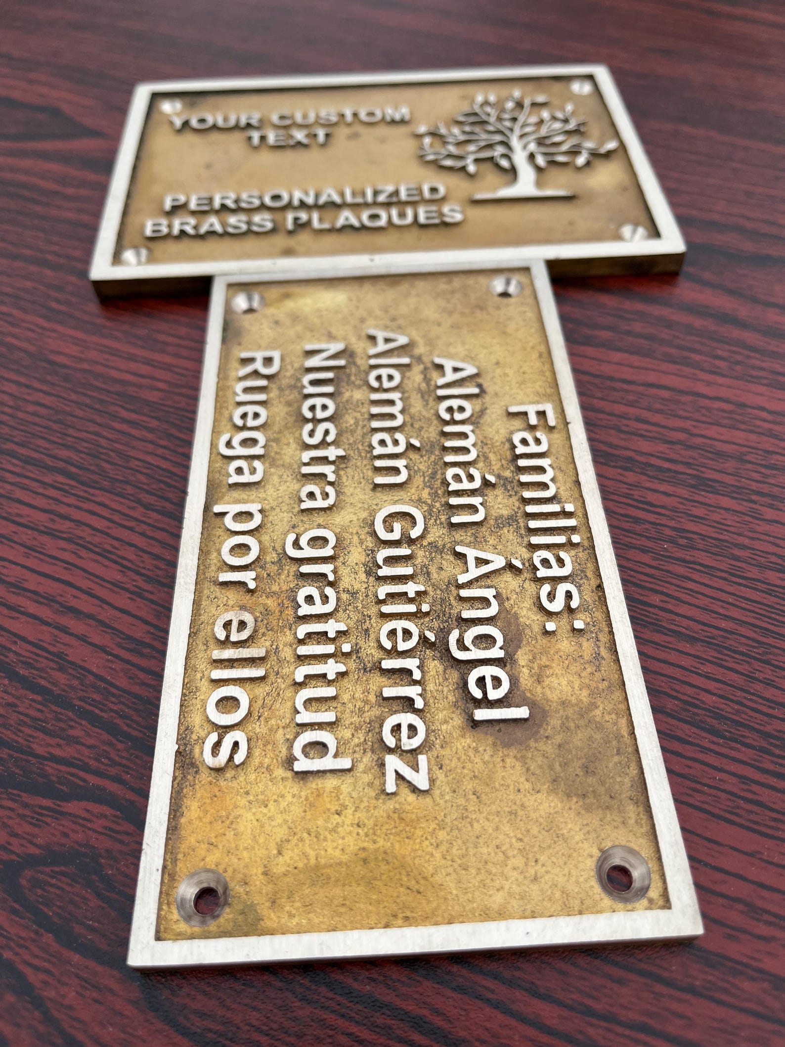 Personalized Casting Brass Plaque - Ideal for Recognition Plaques, Name ...