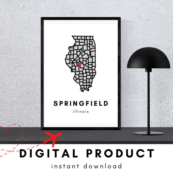 Springfield Travel Poster - Etsy
