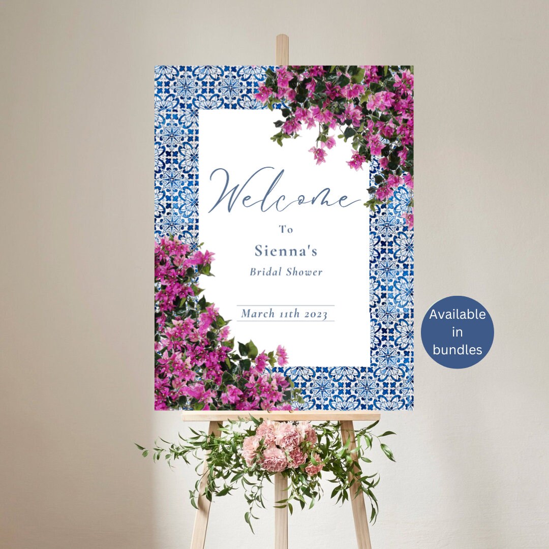 Greece Theme - Welcome Sign - Etsy