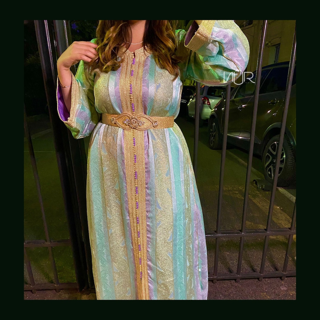 Caftan "Lila" type jawhara mariage/ Kaftan "Lila" Jawhara style, wedding dress - Etsy France