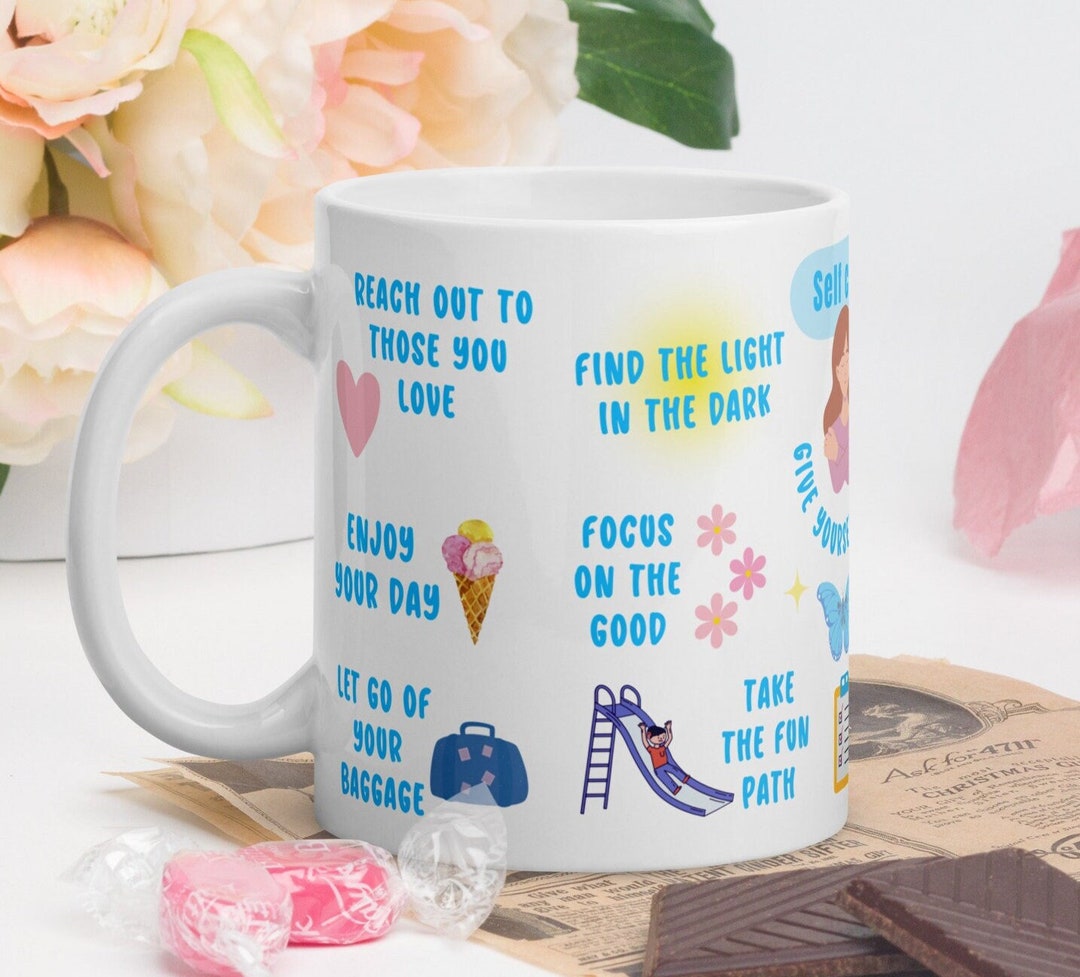 Self Care Mug Positive Self-talk Stress Relief Gift Mindfulness Gift ...