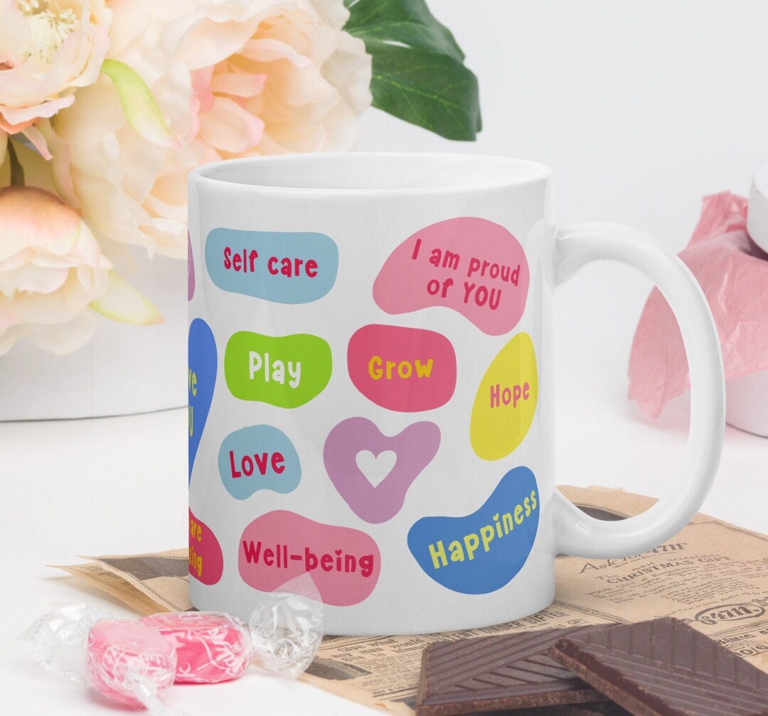 Self Love Mug Daily Affirmations Positive Mindset Daily Reminders ...