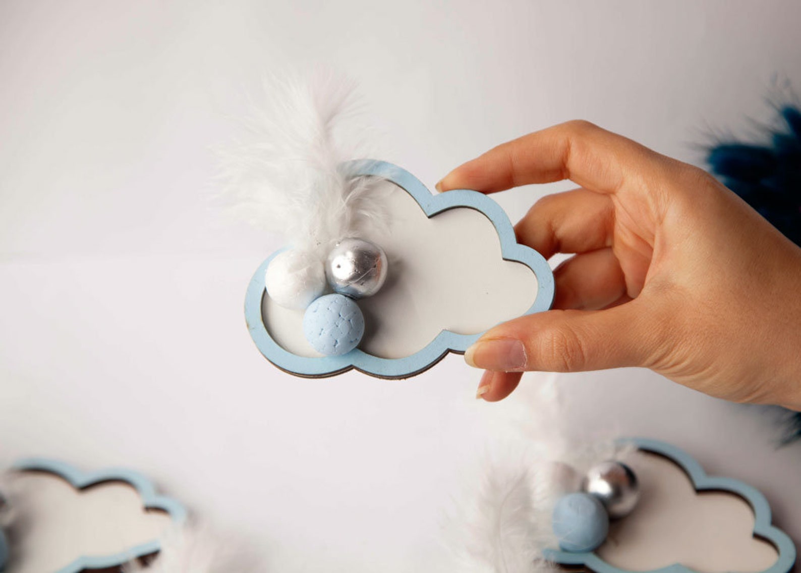 Birth Baby Gift Wooden Magnet Cloud Gift for Guestswelcome Baby Favor ...