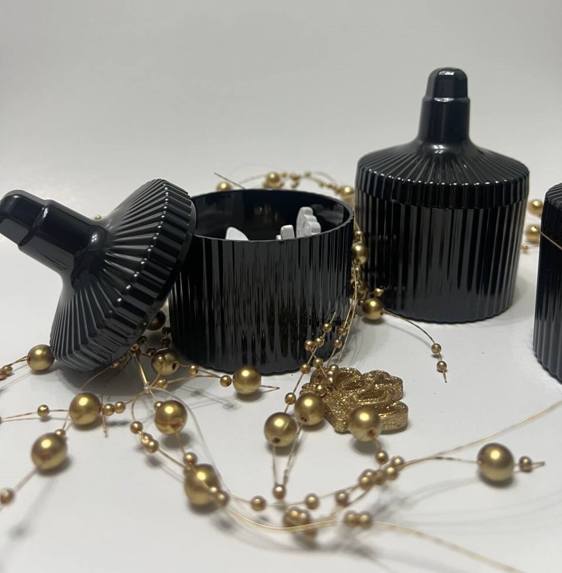 Black Acrylic Box With Lid 6x4x4 Cm, Suqare Plastic Box Acrylic Storage ...