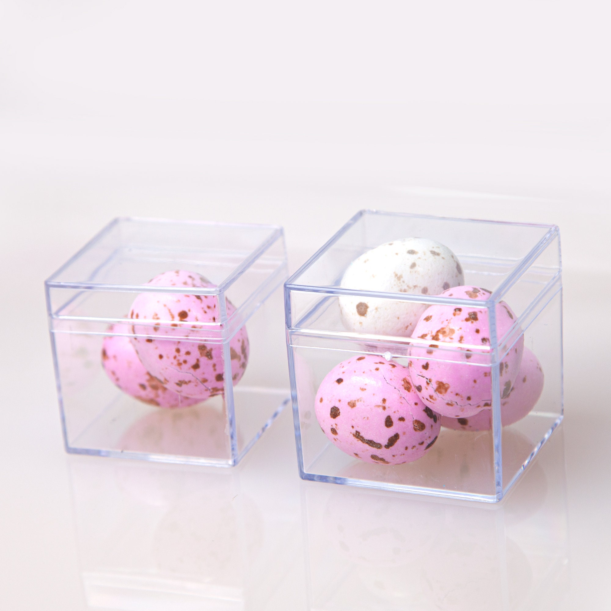 Acrylic Box With Lid 4x4x4 Cm, Suqare Plastic Box Acrylic Storage Cube ...