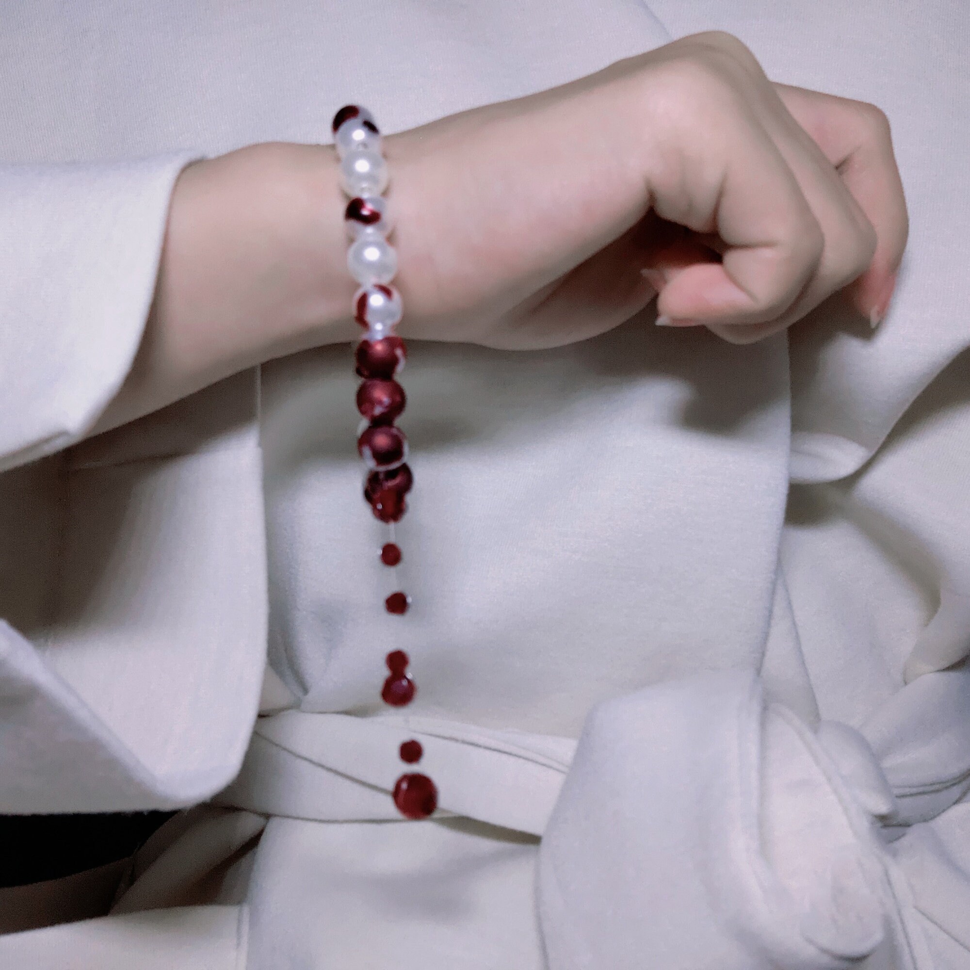 Bloody Pearl Bracelet Vampire Jewelry Halloween Bracelet - Etsy