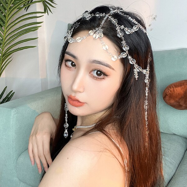 Bridal Head Chain - Etsy