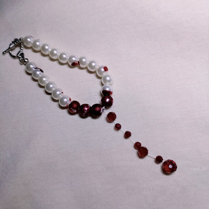 Bloody Pearl Bracelet Vampire Jewelry Halloween Bracelet - Etsy