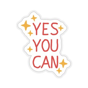 Yes You Can Sticker Bright Colors | Fun Stickers | Must Have Stickers ...