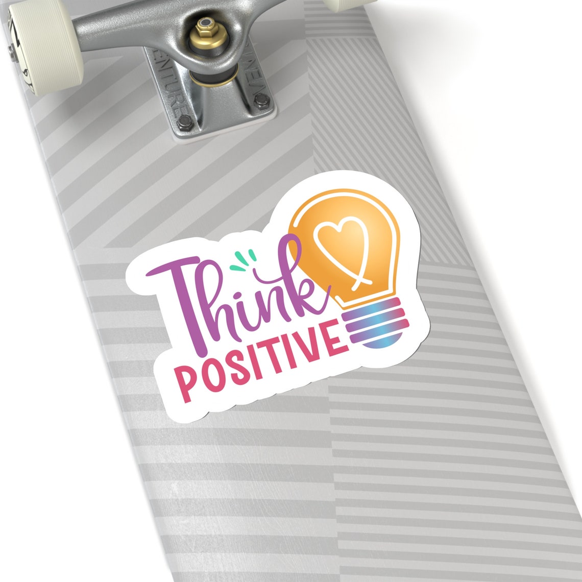 Think Positive Sticker Bright Colors Fun Stickers Must - Etsy