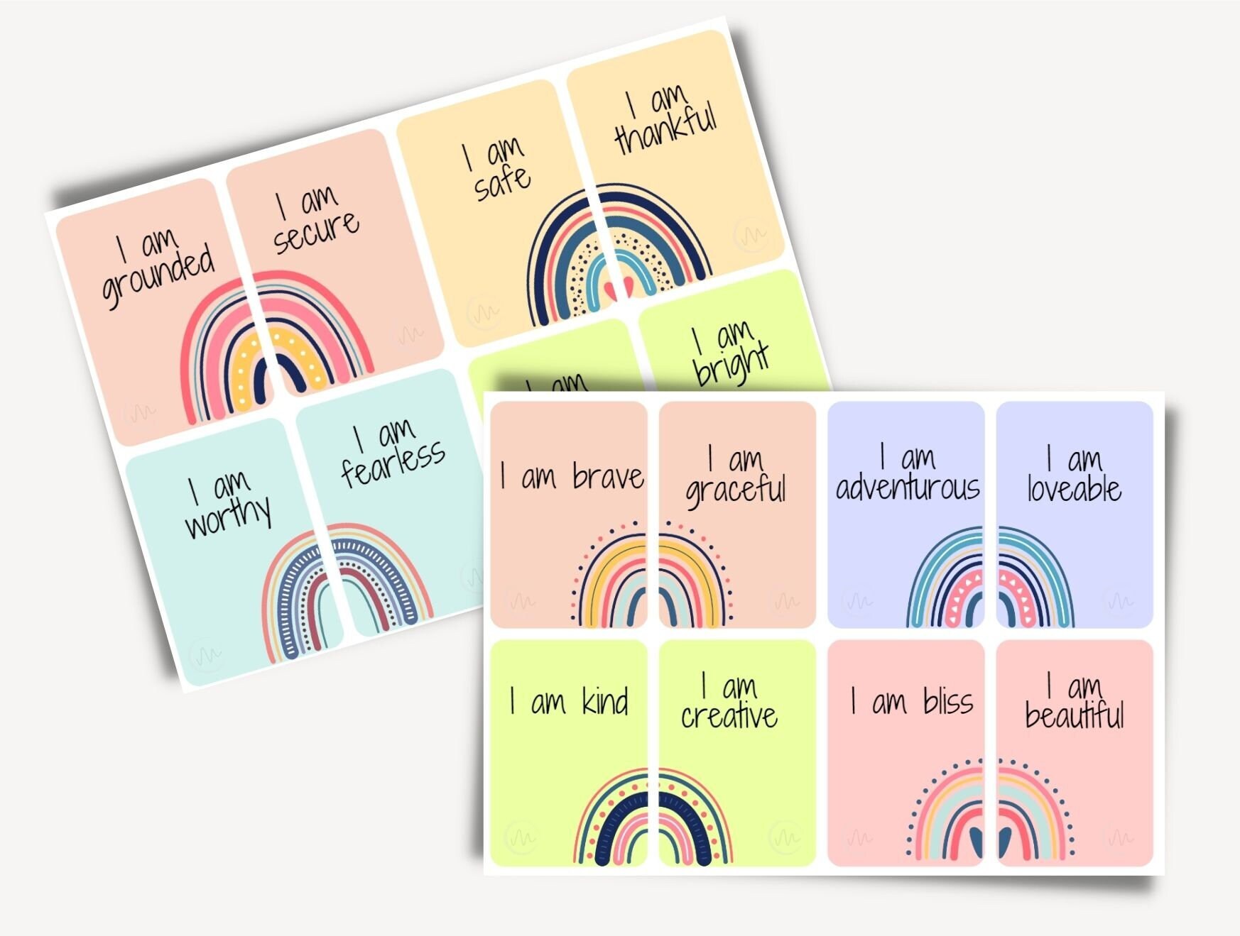 I Am Affirmation Card Complete Set - Etsy