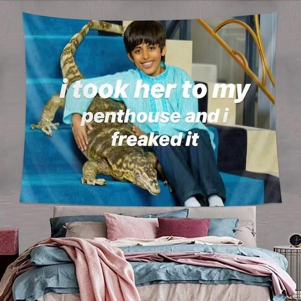 I Took Her to My Penthouse Ravi Tapestry - Etsy