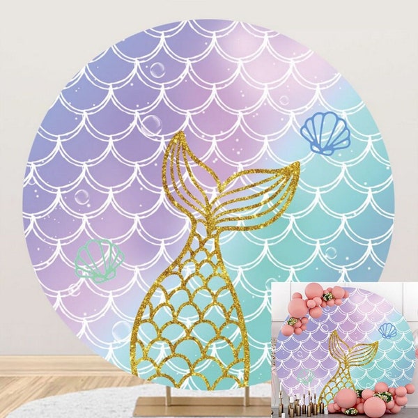 Mermaid Circle Backdrop - Etsy