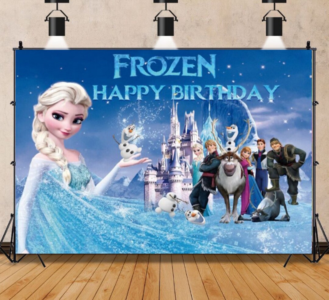 Frozen Princess Castle Photography Backdrop Custom Backdrop - Etsy