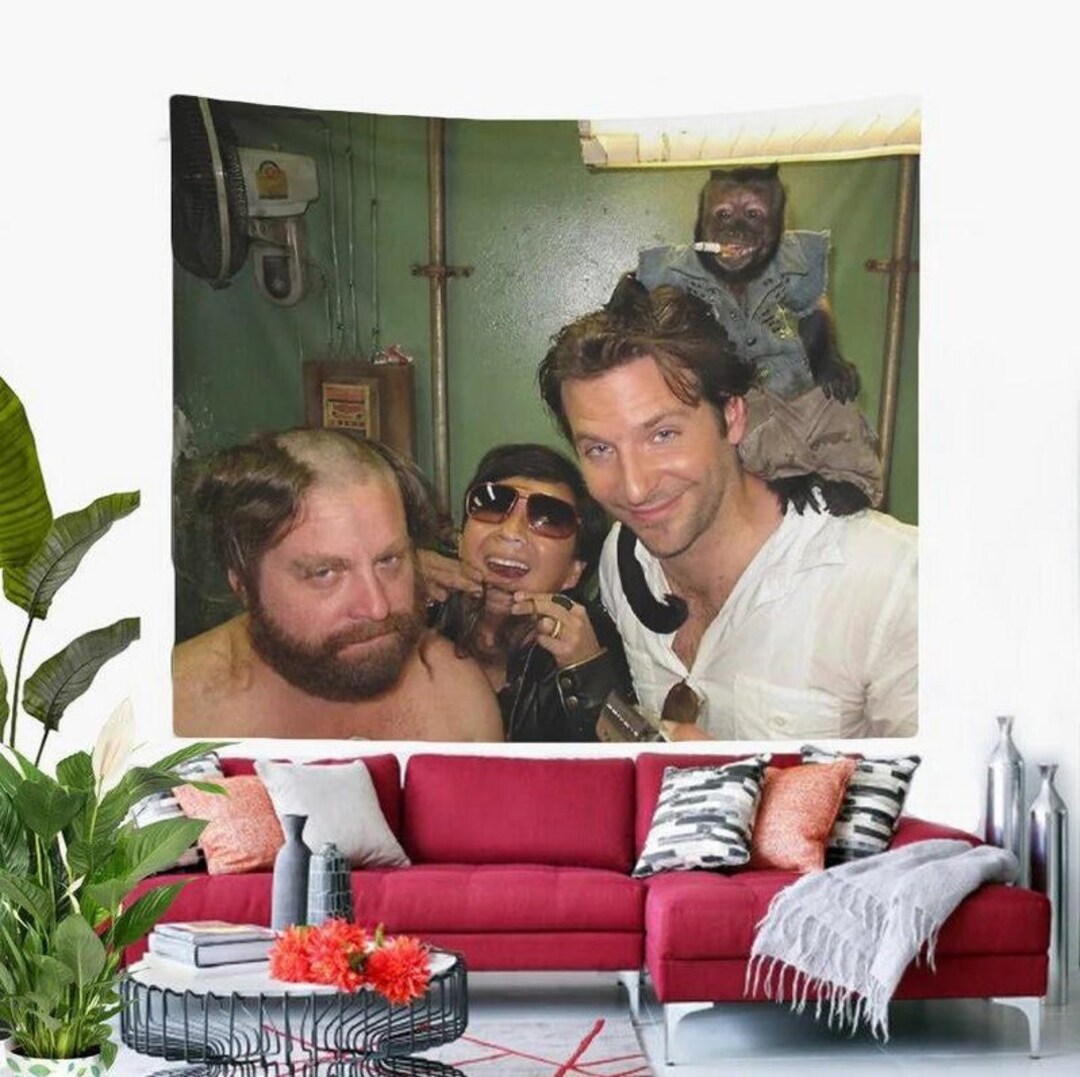Funny Hangover Tapestry , Hangover Meme Wall Flag Art Wall Hanging ...