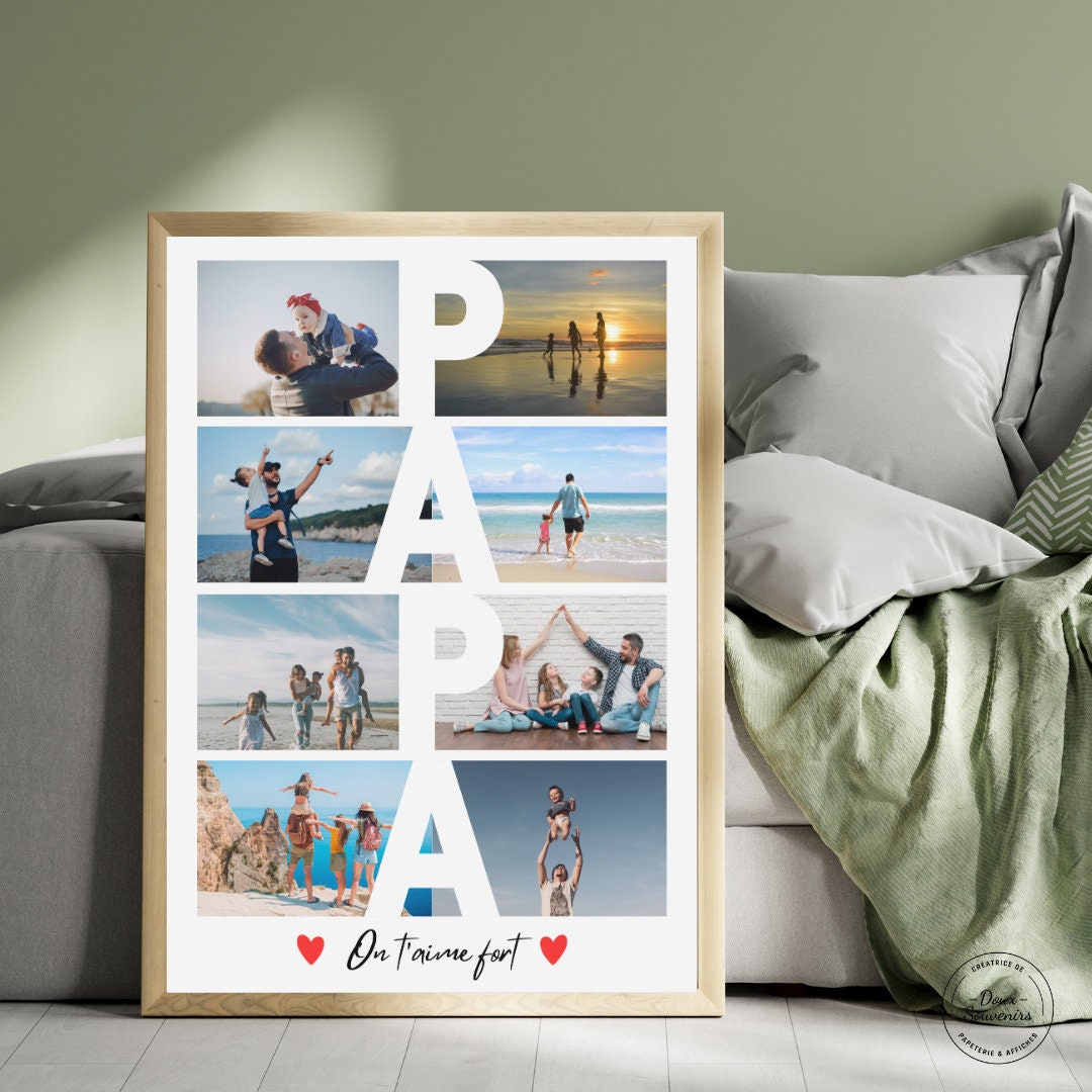 Poster Frame papa Wall Decoration 21x30cm A4 or 30x40cm - Etsy