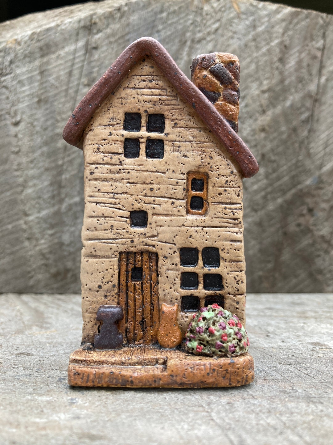 Miniature Ceramic House Tiny Clay House Miniature Village - Etsy