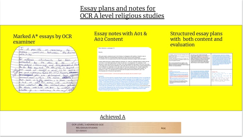 OCR A Level Religious Studies DCT: the Person of Jesus Essay Plans and ...