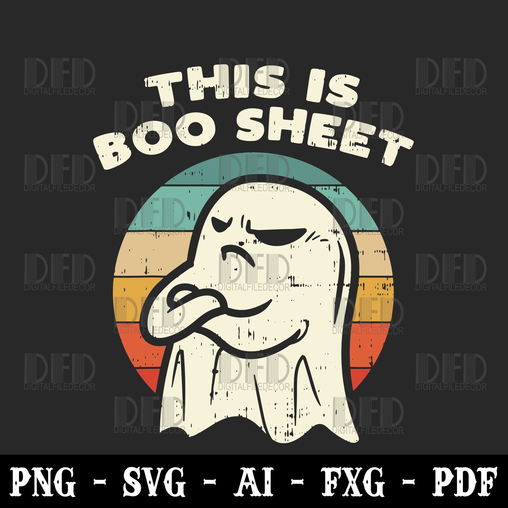This is Boo Sheet Svg Png Ghost Retro Halloween Costume Svg Png Men ...