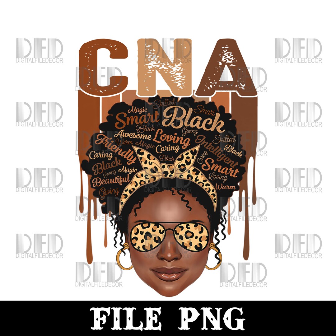 Black Woman CNA Png Afro Smart African American Love Melanin Png ...