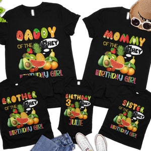 Fruit Birthday Shirt, Hey Bear Sensory Birthday Shirt, Dancing Fruit ...