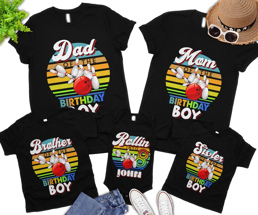 Birthday Bowler Family Matching Shirts - Etsy