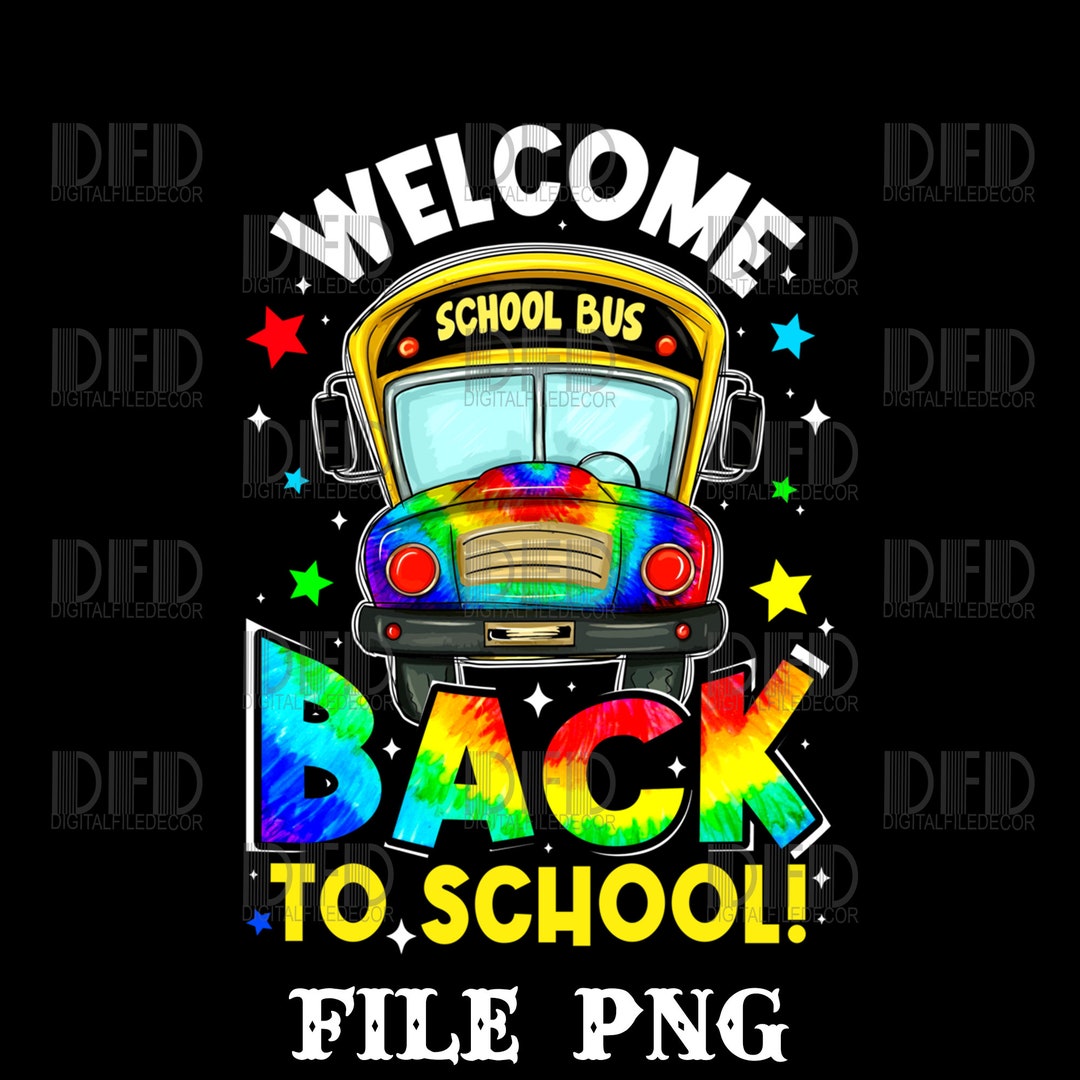 Welcome Back to School Costume School Bus Driver Men Women Png Digital ...